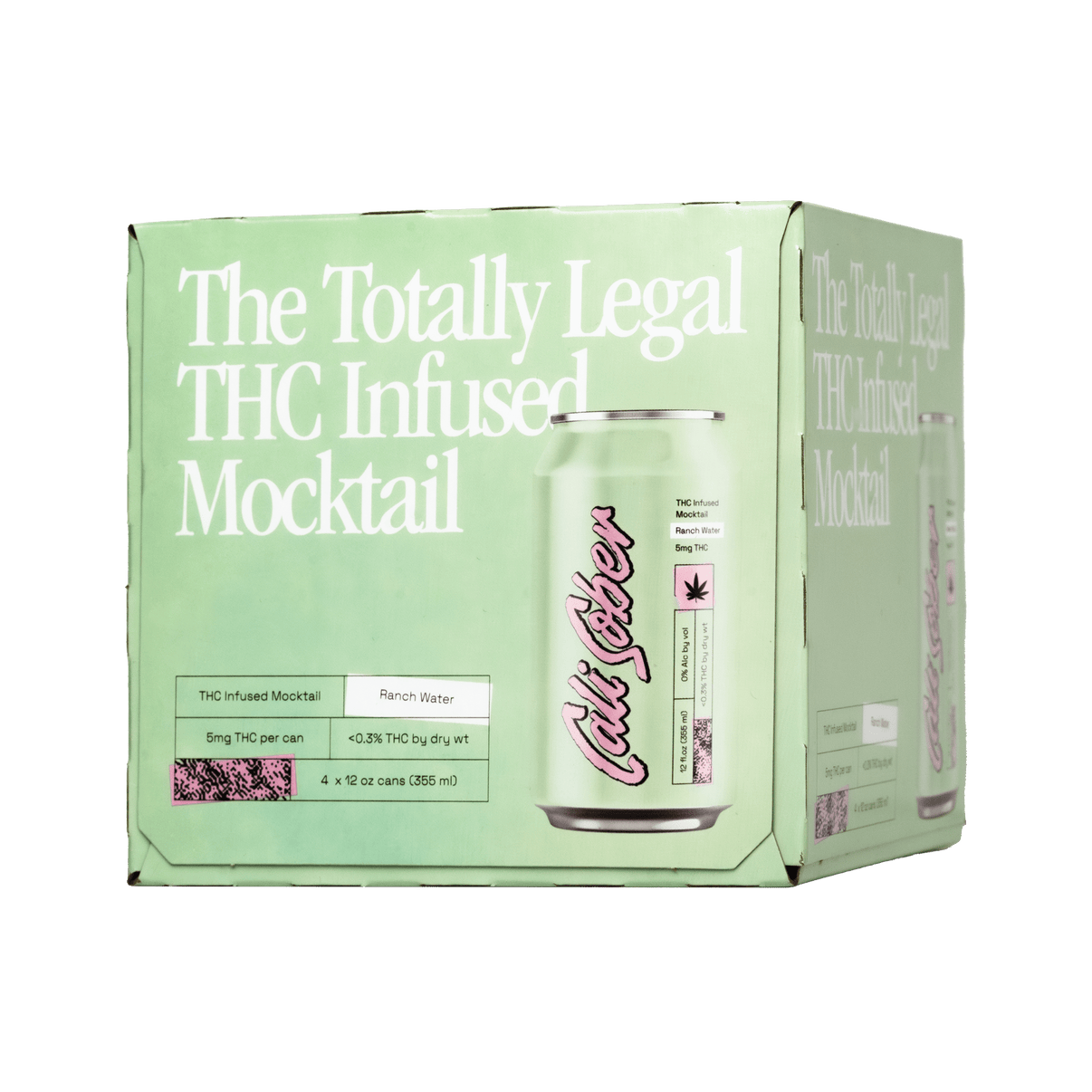 5mg THC Drinks Ranch Water | Cali Sober THC Mocktails
